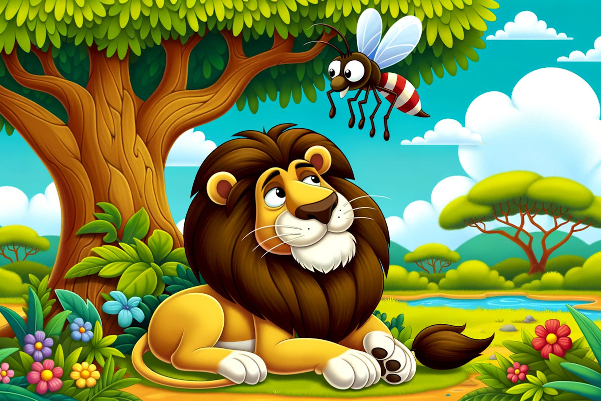 El León y el Mosquito: Una Fábula de Esopo sobre Humildad y Fortaleza ...