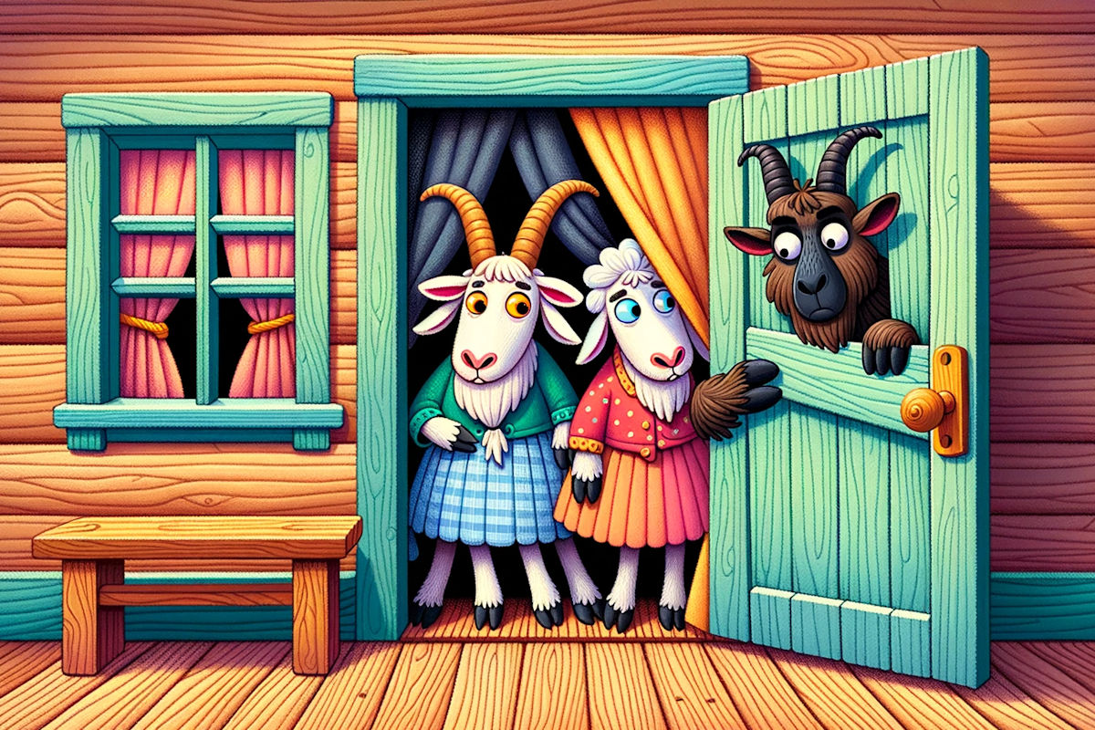 El Lobo, la Cabra y el Cabrito: Una Fábula de Precaución y Sabiduría ...